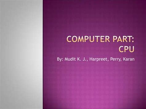 Cpu Ppt Cse Ppt