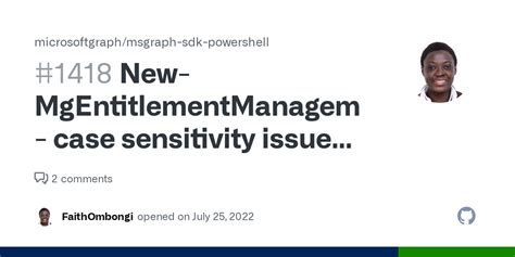 New Mgentitlementmanagementaccesspackageassignmentrequest Case Sensitivity Issue With