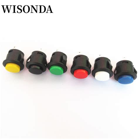 R13 507 16mm Momentary Push Button Switch Round R13 507 16mm Self Reset Push Button Switch Ac 6a