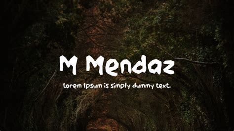 M Mendaz Font Download Free For Desktop And Webfont