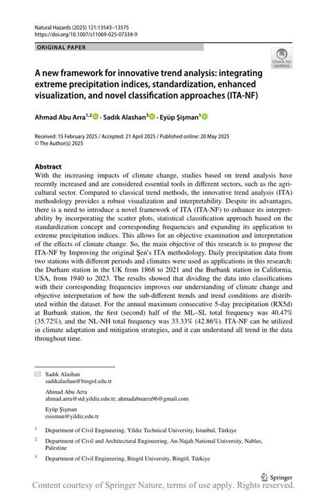 Pdf A New Framework For Innovative Trend Analysis Integrating