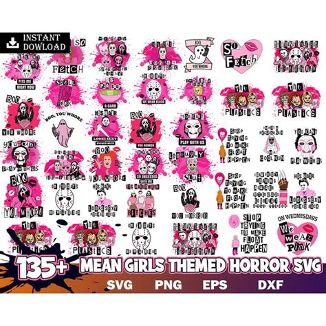135 File Mean Girls Svg Mean Girls Bundle Svg Horror Svg E Inspire