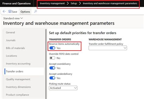 How To Parameterize Item Reservation In Microsoft Dynamics 365