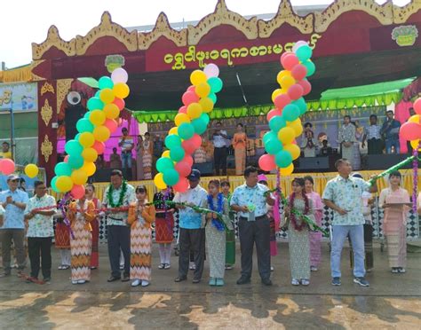 မင်္ဂလာဒုံမြို့နယ်တွင် မြန်မာ့ရိုးရာယဉ်ကျေးမှု မဟာသင်္ကြန်မဏ္ဍပ်ဖွင့်ပွဲအခမ်းအနားကျင်းပ