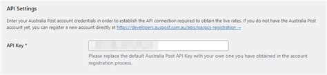 Australia Post How To Get The Api Access Key