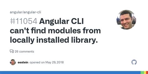 Angular Cli Cant Find Modules From Locally Installed Library · Issue