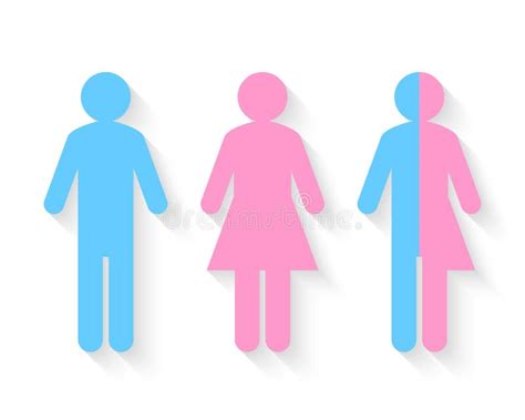 Third Gender And Sex Concept Stock Vector Illustration Of Blue