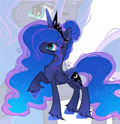Mlp Princess Luna Fanart By Me Redesign Her By Mariyalunamoon7700 On