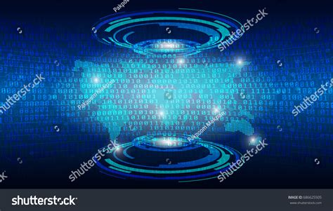 Circuit Board Binary Code Pattern Background Stock Illustration 686625505 Shutterstock