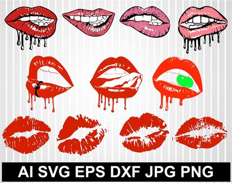 Dripping Lips Vector At Vectorified Com Collection Of Dripping Lips Vector Free For Personal Use