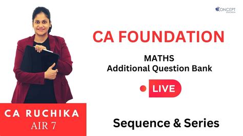 Sequence And Series Solve Additional Question Bank Live Day20 Cafoundation Cmafoundation