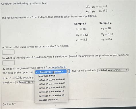 Solved Consider The Following Hypothesis Chegg Com