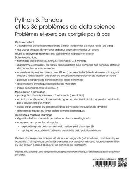 Python Pandas et les problèmes de data science Problèmes et exercices corrigés pas à pas