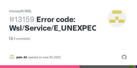 Error Code Wsl Service E UNEXPECTED Issue 13159 Microsoft WSL GitHub