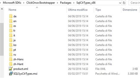 Visual Studio Error Deploying Microsoft System CLR Types Per SQL Server Witch ClickOnce