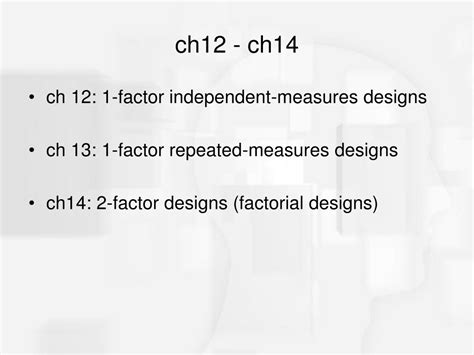 Ppt Chapter 12 Introduction To Analysis Of Variance Powerpoint