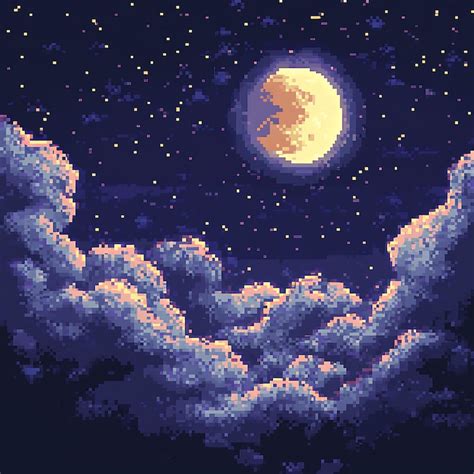 Pixel Art Night Sky Diary Images Free Download On Freepik