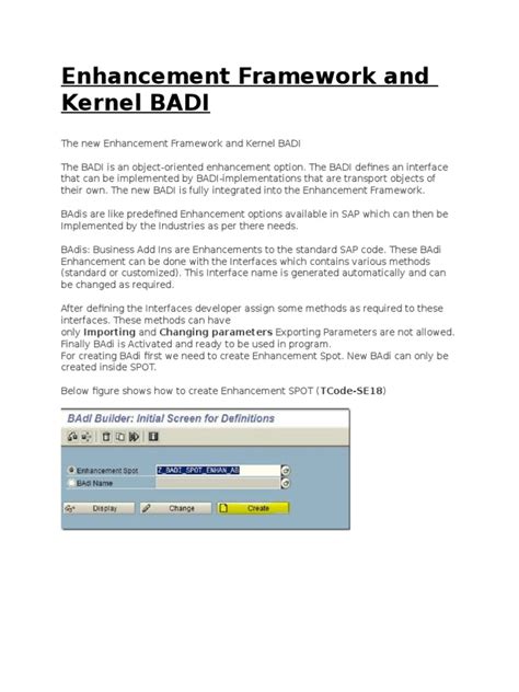 Enhancement Framework And Kernel Badi An Example Pdf Interface