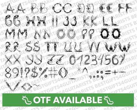 Bug Font Svg Insect Alphapack Bug Font For Cricut Svg Png  Otf