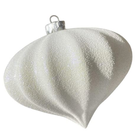 ᐉ Ялинкова іграшка Зефір блиск 120 мм 3 шт Білий • Краща ціна в Києві Україні • Купити в Епіцентр