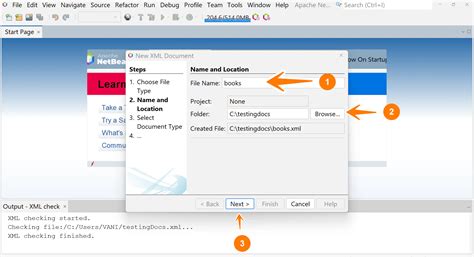 Create Xml Documents Using Netbeans Testingdocs