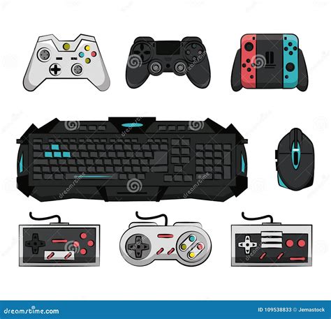 Computer Gamer Keyboard Wasd Keys Vector Illustration Wasd Keys