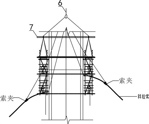 斜拉索挂索施工平台的制作方法