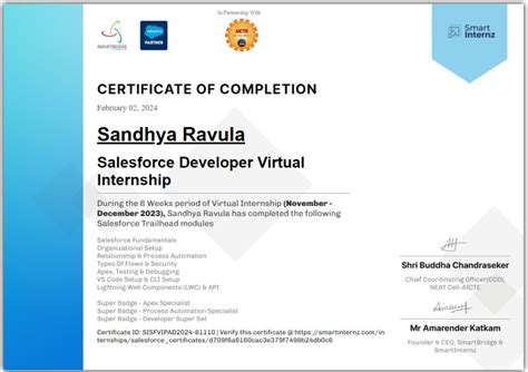 Sandhya Ravula On Linkedin Salesforce Smartinternz Smartbridge Salesforcedeveloper