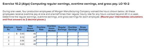 solved exercise 10 2 algo computing regular earnings
