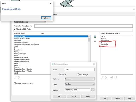 What Am I Doing Wrong Here Calculated Formula Inconsistent Units Error Message Autodesk