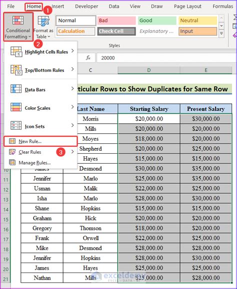 How To Compare Rows For Duplicates In Excel 3 Easy Methods