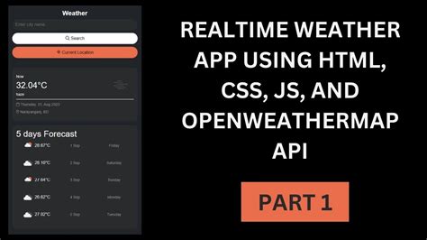 Realtime Weather App Html Css Js P1 Header Design Youtube