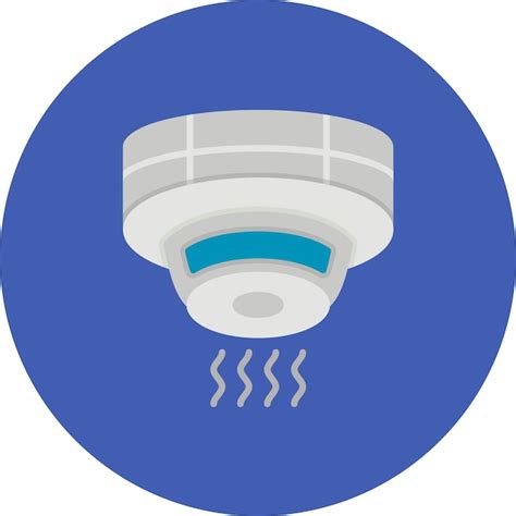 Ilustração Plana Do Detector De Fumaça Vetor Premium