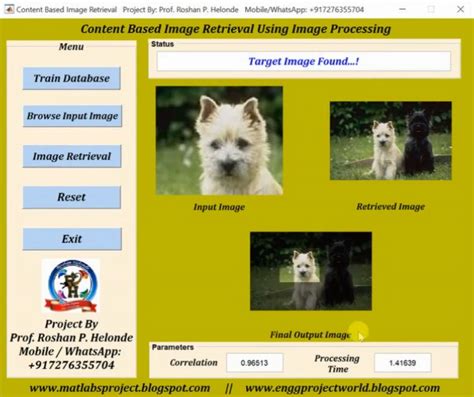 Content Based Image Retrieval Using Image Processing Matlab Source Code