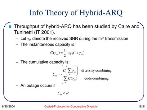 Ppt Coded Protocols For Implementing Cooperative Diversity Powerpoint Presentation Id4144548