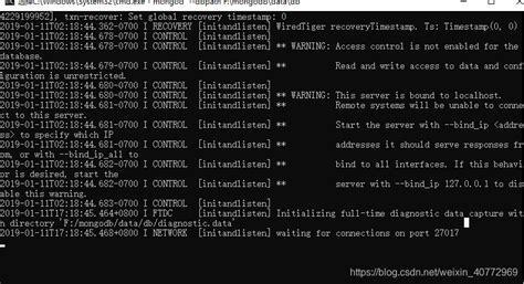 MongoDB如何开启服务 mongdb服务启动 CSDN博客