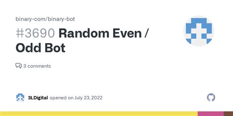 Random Even Odd Bot · Issue 3690 · Binary Combinary Bot · Github