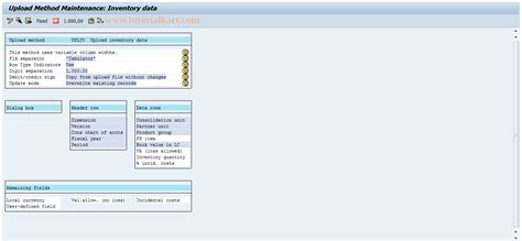 CX3F6 SAP Tcode Method For Uploading Inventory Data Transaction Code
