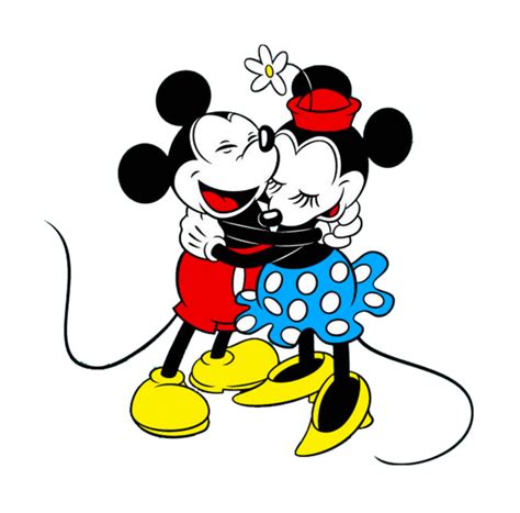 Mickey And Minnie Mouse In Love Wallpaper