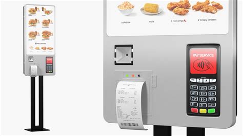 Fast Food Self Ordering Kiosk 3d Model 39 3ds Blend C4d Fbx Max