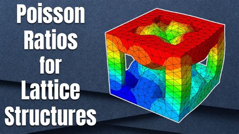 How To Determine Poisson Ratios Of Lattice Structures Youtube