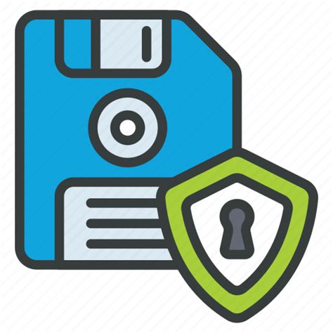 Secure Floppy Disk Data Diskette Drive Lock Icon Download On Iconfinder