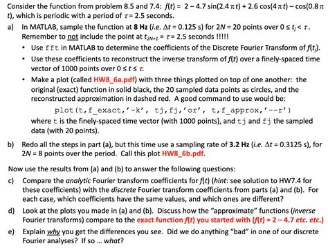 Solved Consider The Function From Problem 8 5 And 7 4 Chegg Com