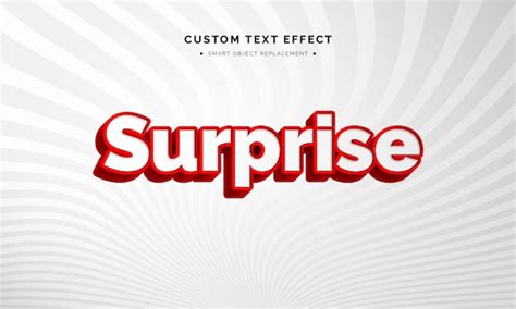 Red And White 3d Text Style Effect Premium Psd File