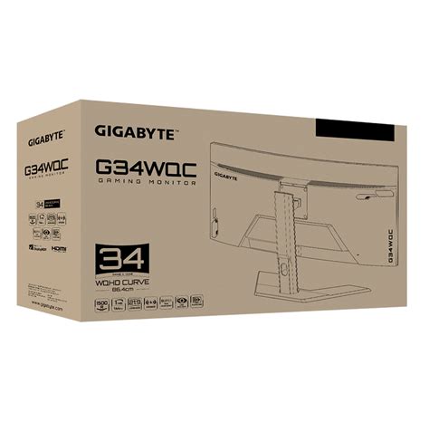 GIGABYTE 34" Monitor G34WQC - Schwarz - 1 ms AMD FreeSync Premium
