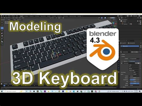 Free Video Blender Interactive Keyboard 3d Modeling Tutorial From