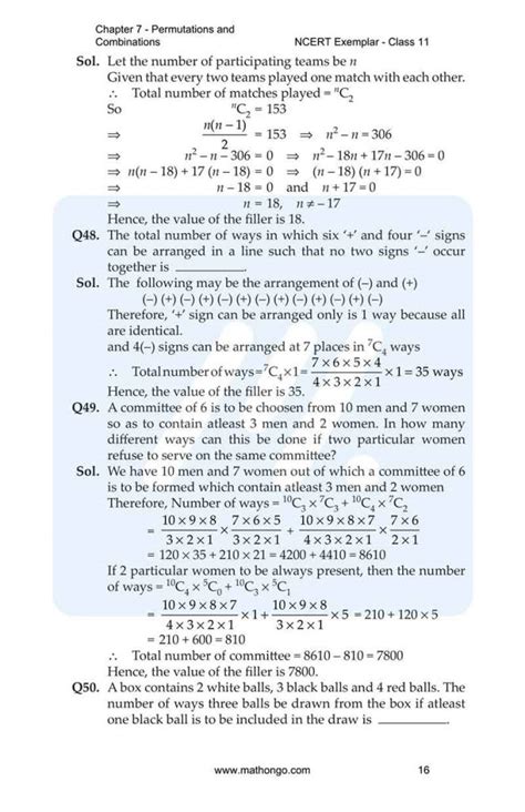 Ncert Exemplar For Class 11 Maths Chapter 7 Mathongo