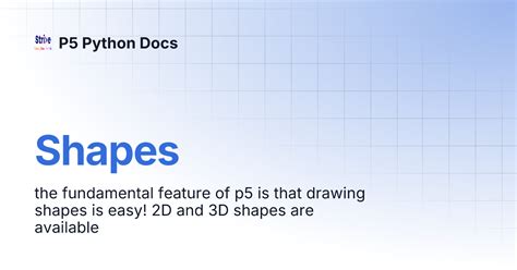 Shapes P5 Python Docs Shapes P5 Python Docs