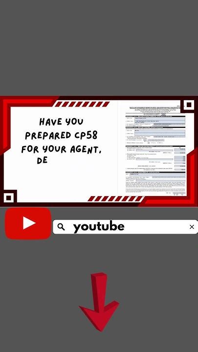 What Is Cp58 Have You Prepared Cp58 For Your Agent Dealer Or Distributor Shorts Youtube
