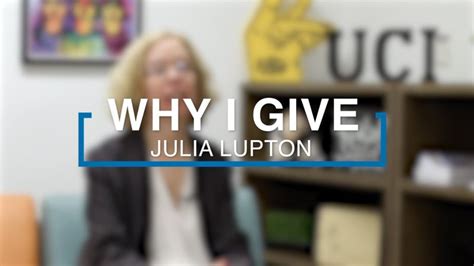 Uc Irvine On Linkedin Why I Give Julia Lupton
